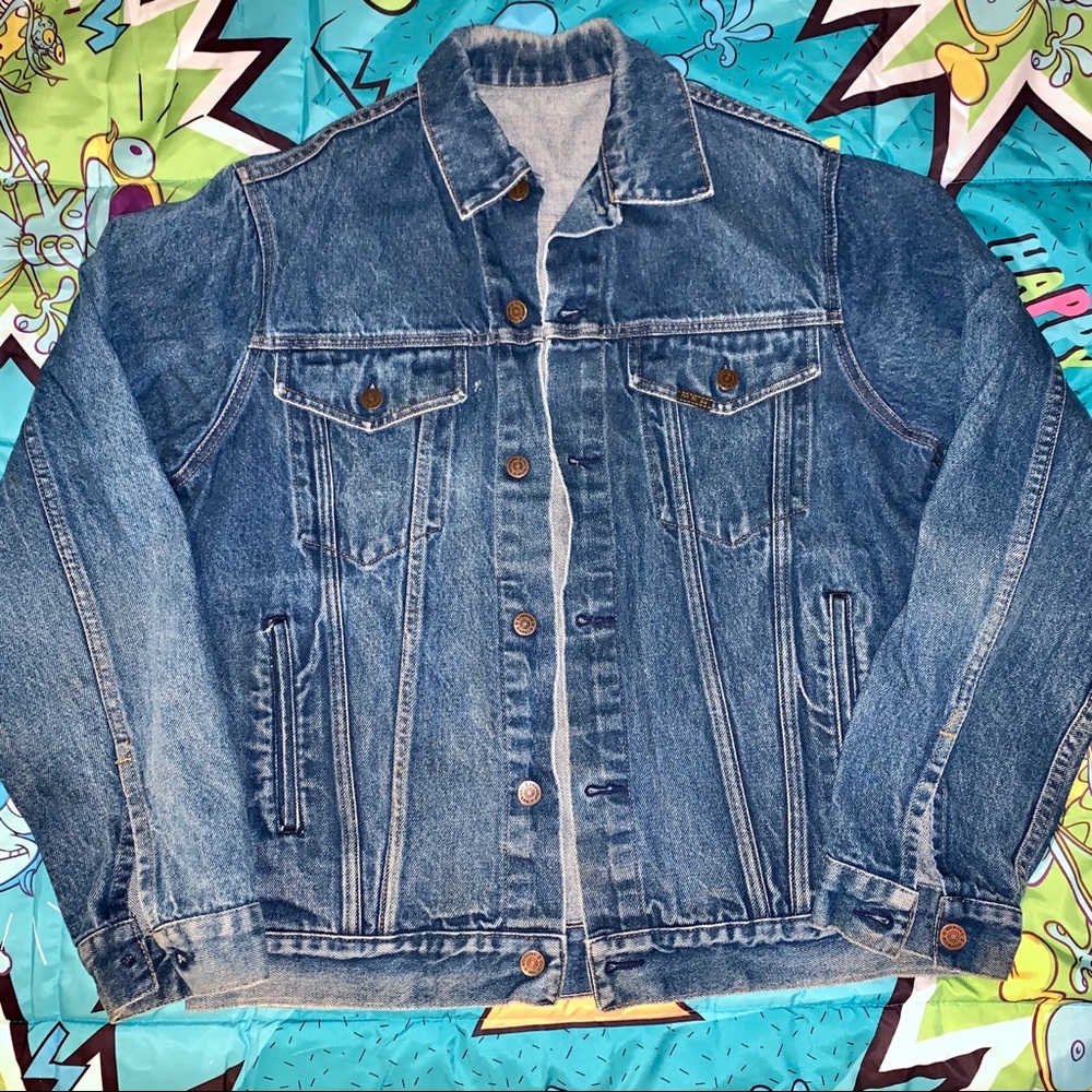 Sears Roebuck Vintage Trucker Jean Jacket Denim - Gem